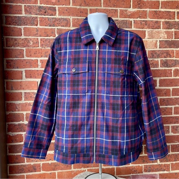Bonobos | Jackets & Coats | Bonobos Red Blue Plaid Fill Zip Jacket Coat ...